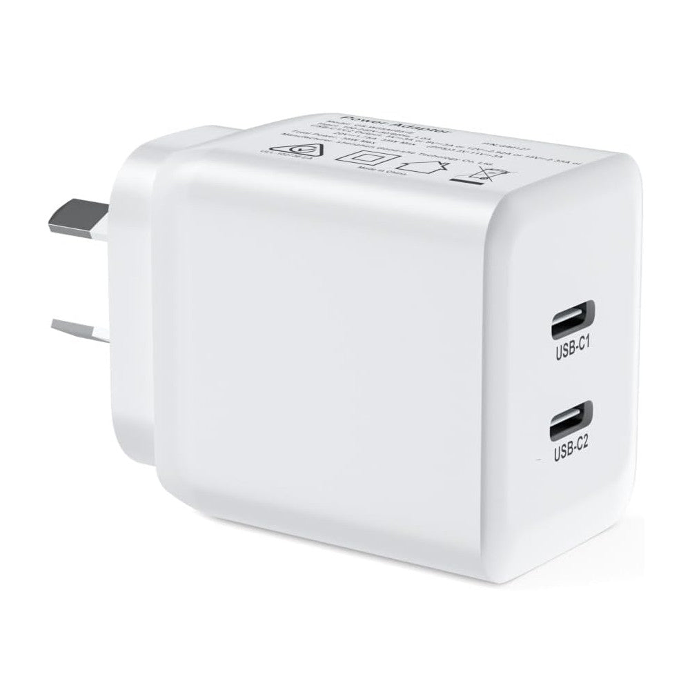 (35W) Superfast compatible Dual USB Type-C Wall Charger – Screenhug